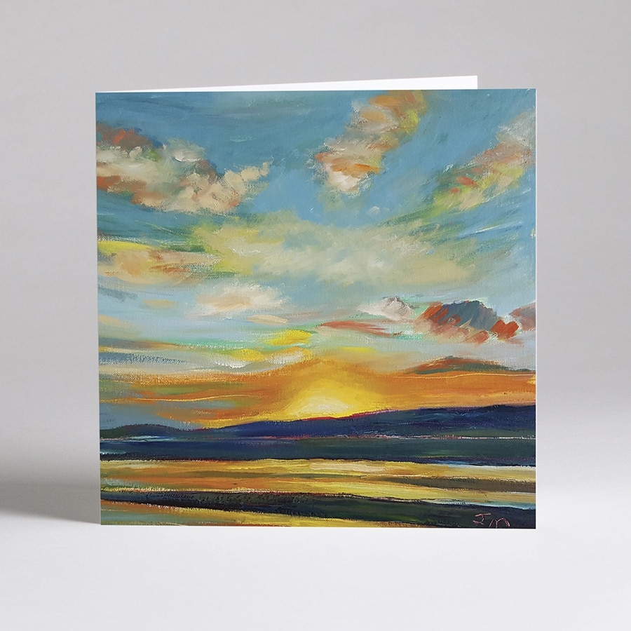sunset art card - Perkins and Morley Designs